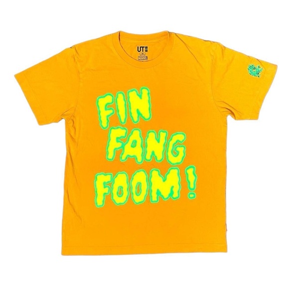 Uniqlo | Shirts | Uniqlo X Marvel X Jason Polan Fin Fang Foom Graphic ...